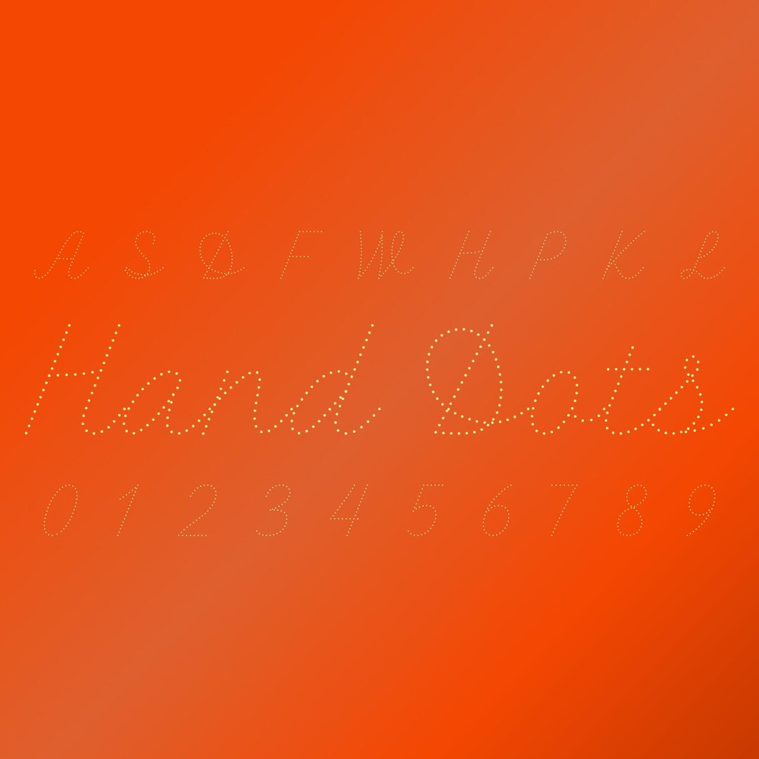 Dots Font Svg, Hand Dots Font,handwriting Fonts, Handwriting Practice ...