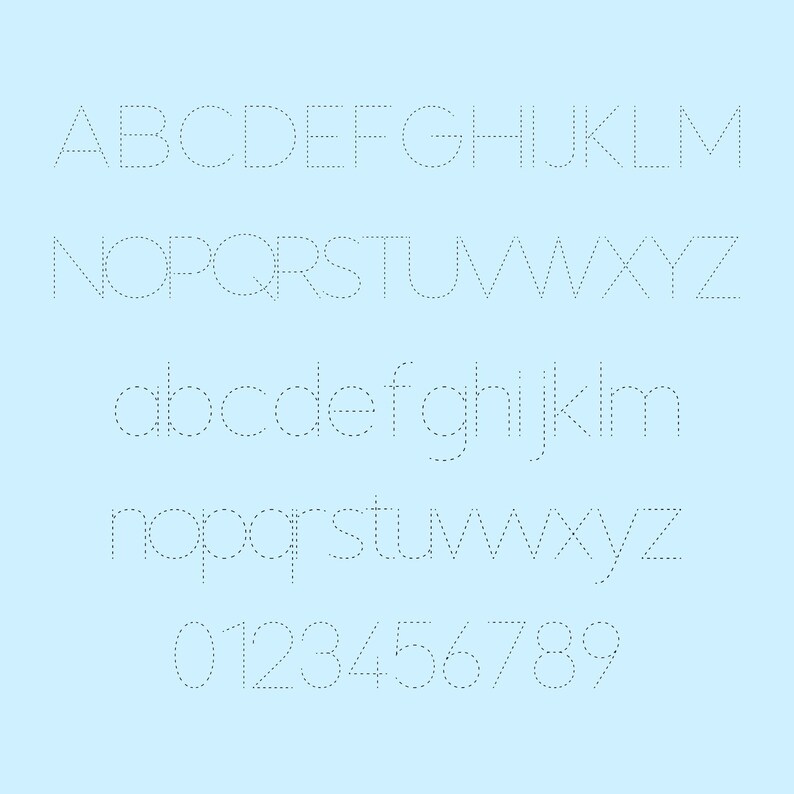 Dot Font Svg, Student Fonts,handwriting Fonts, Handwriting Practice ...
