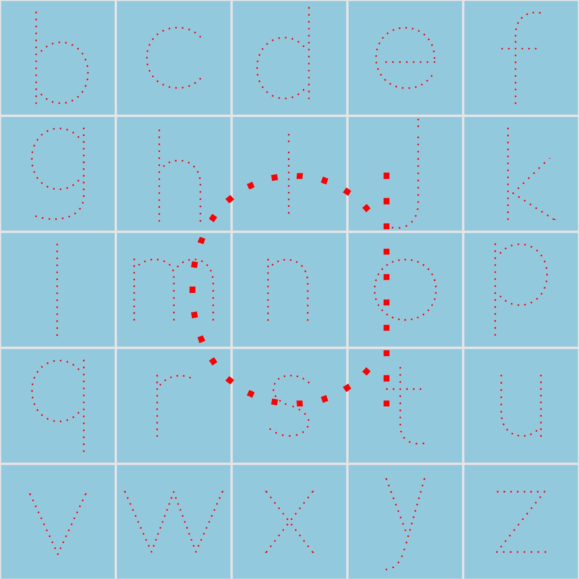 Dot Font Svg, Student Fonts,handwriting Fonts, Handwriting Practice ...