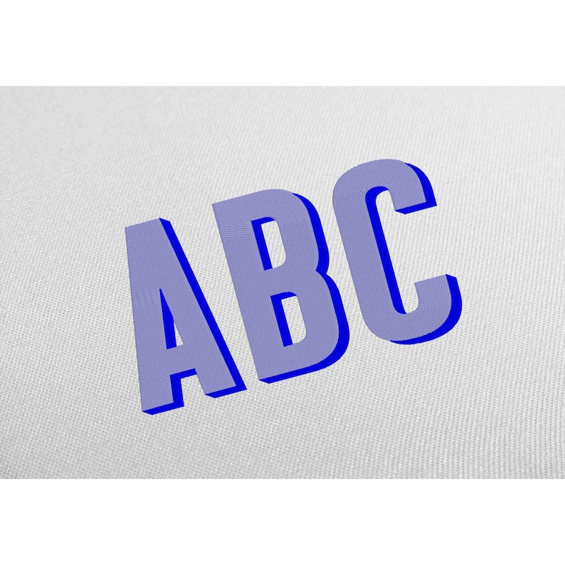 Shadow Embroidery Font: BX, DST, PES, Exp, Jef Monogram (1 to up 4 Inch ...