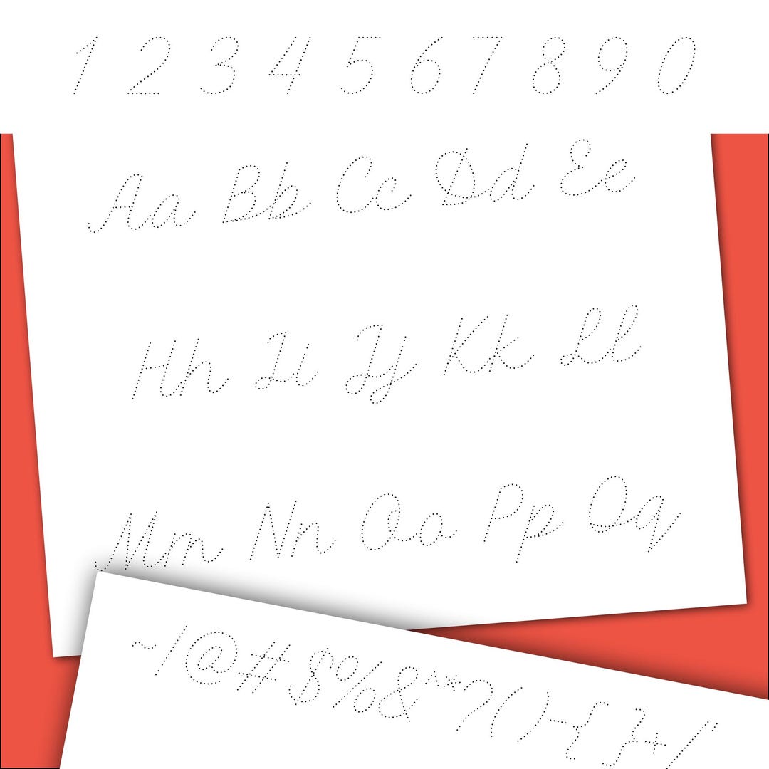 Dots Font Svg, Hand Dots Font,handwriting Fonts, Handwriting Practice ...