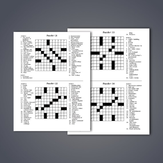 Crucigramas Imprimibles Para Personas Mayores Crucigramas Para