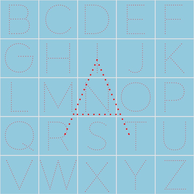 Dot Font Svg, Student Fonts,handwriting Fonts, Handwriting Practice ...