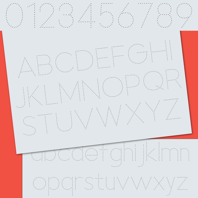 Dot Font Svg, Student Fonts,handwriting Fonts, Handwriting Practice ...