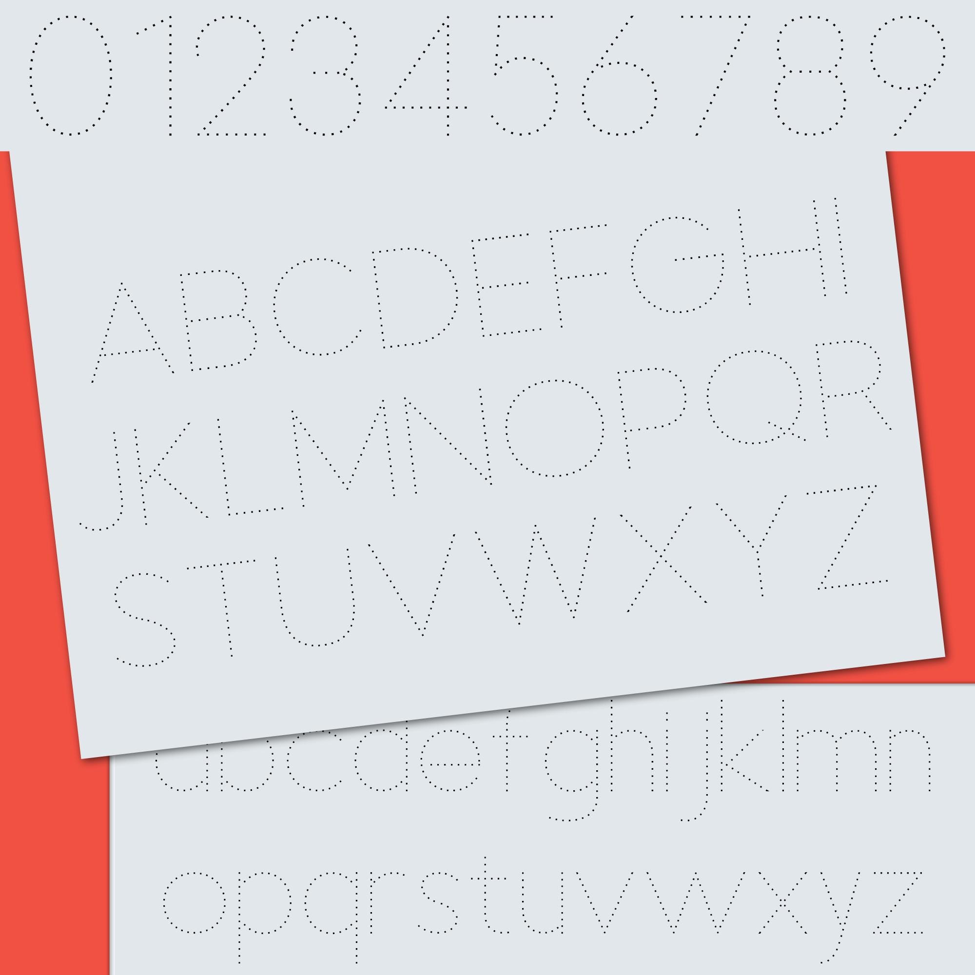 Dot Font Svg, Student Fonts,handwriting Fonts, Handwriting Practice ...