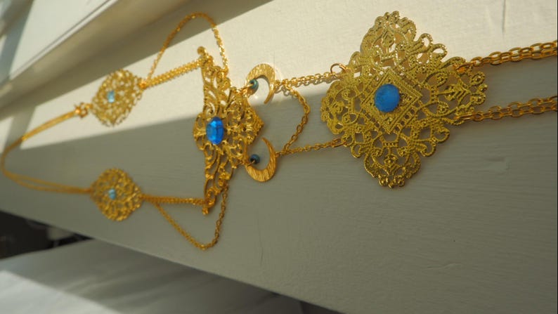 Gold Renaissance Girdle, Metal Chain Belt, Medieval Belt Women, Cosplay ...