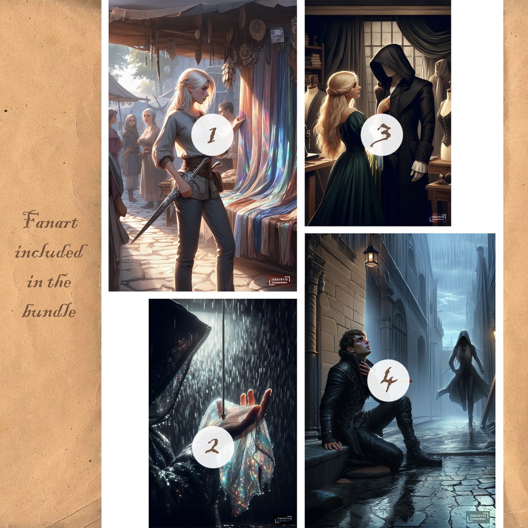 Celaena and Sam (art Bundle) - Throne of Glass Fanart Digital Downloads ...