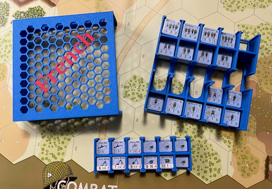 Combat Commander Mediterranean Counter Trays - Accessory for Board Game ...