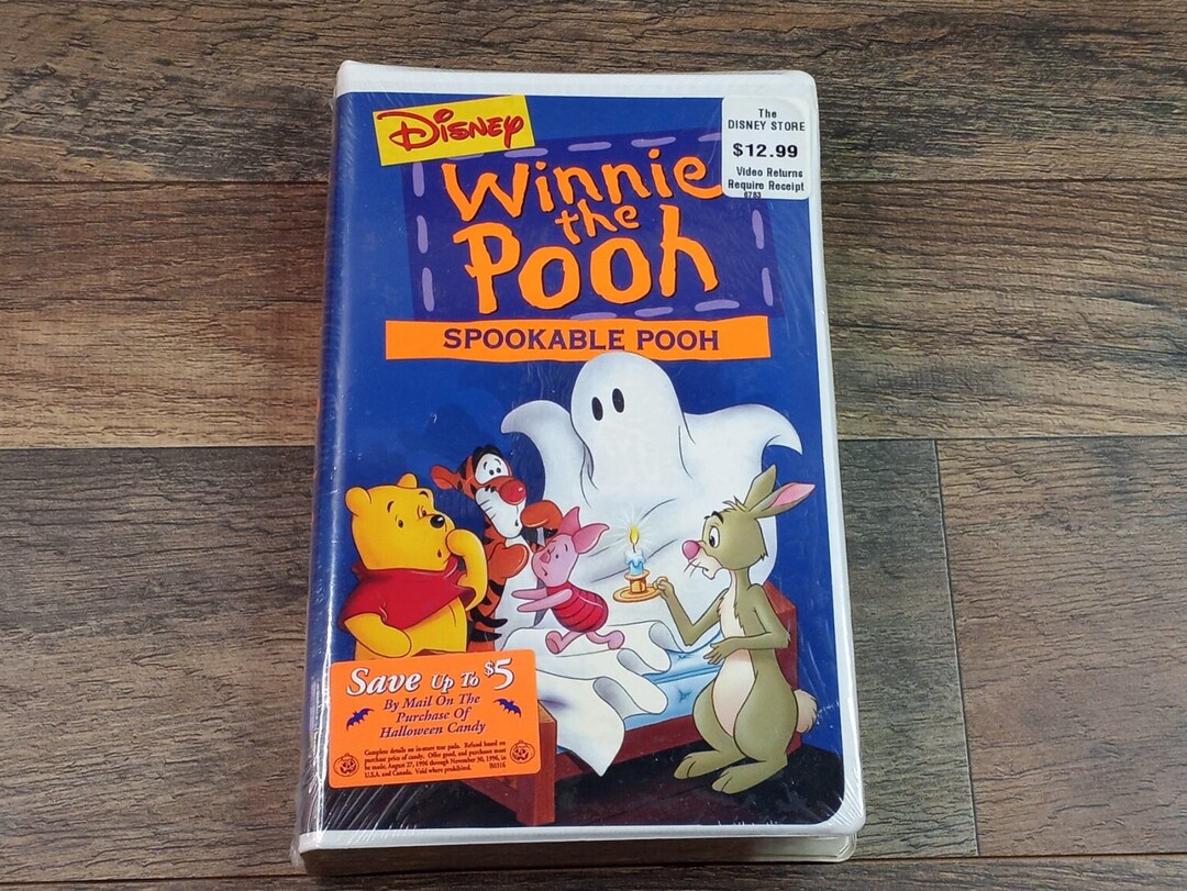 Disney Winnie the Pooh Spookable Pooh VHS Clamshell New Sealed Free ...