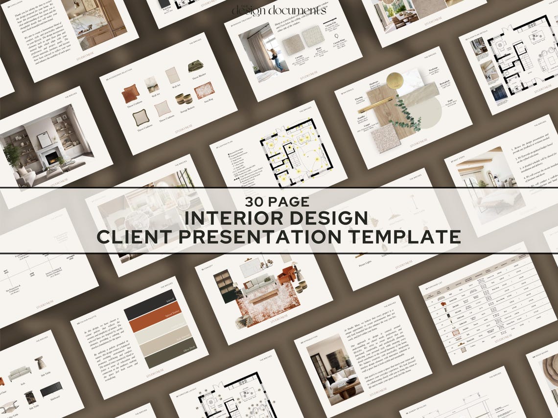Canva Interior Design Template | Interior Design Presentation ...