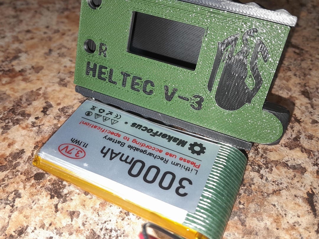 Boîtier Meshtastic Meshcore Heltec v3 Node : batterie de 3000 mAh ...