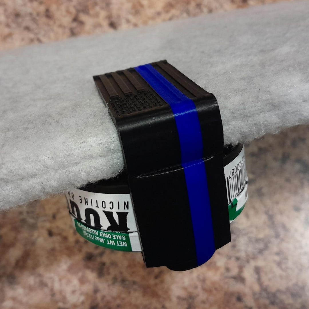 Visor Tactical Thin Blue Line Can Holder: Skoal, Copenhagen, Grizzly ...