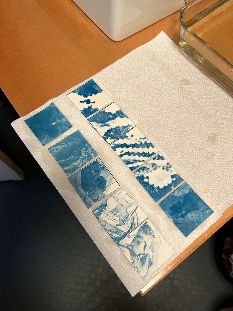 Custom Cyanotype Photomosaic - Etsy