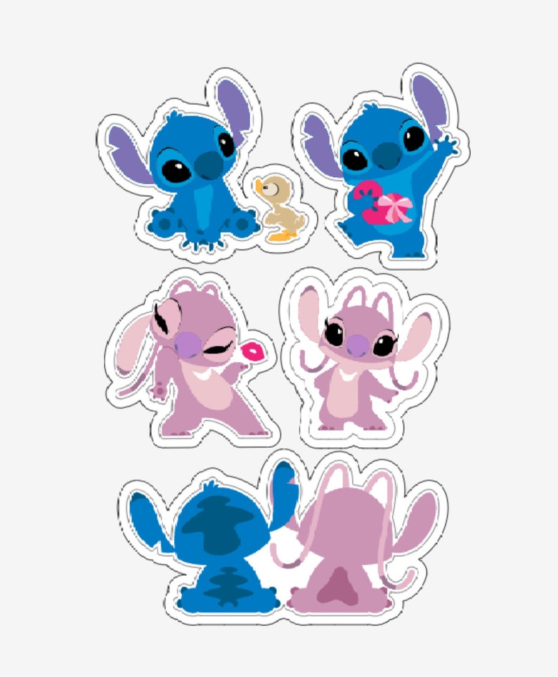 Stitch & Angel | Stickers - Etsy