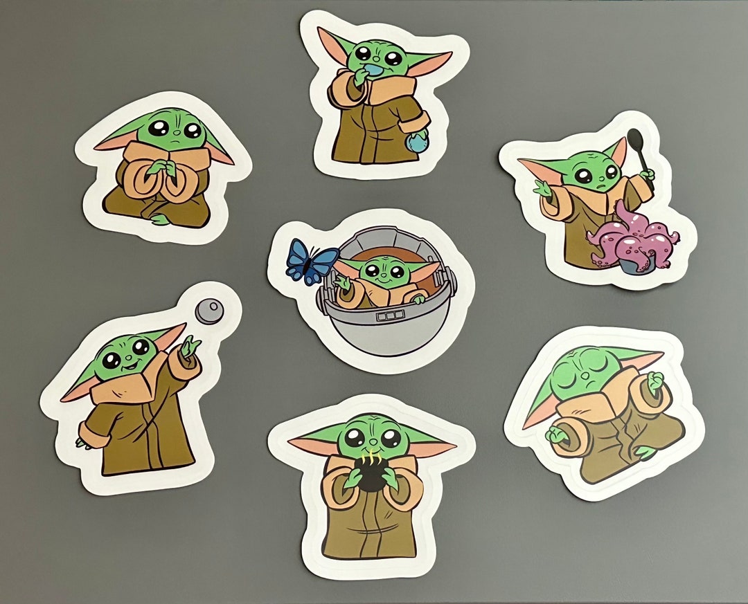 Baby Yoda (grogu) | Stickers - Etsy
