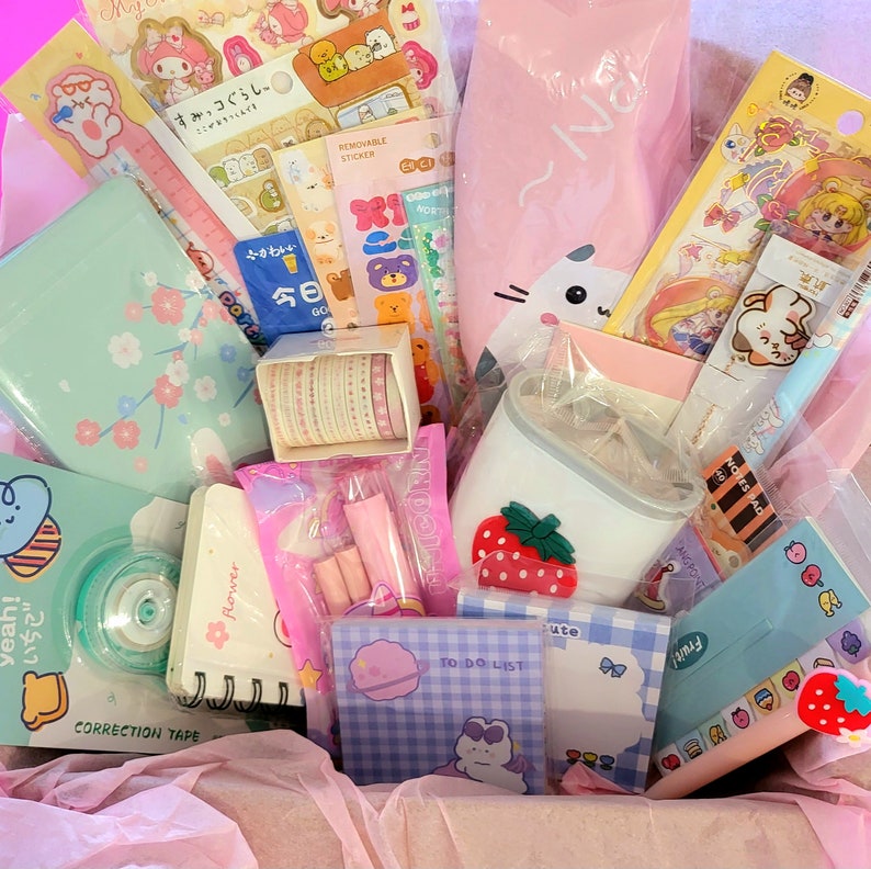 Kawaii Stationery Box Kawaii Mystery Stationery Supplies Cute ...