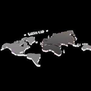 Wall Art - World Map DFX Plasma + Laser Ready - Etsy