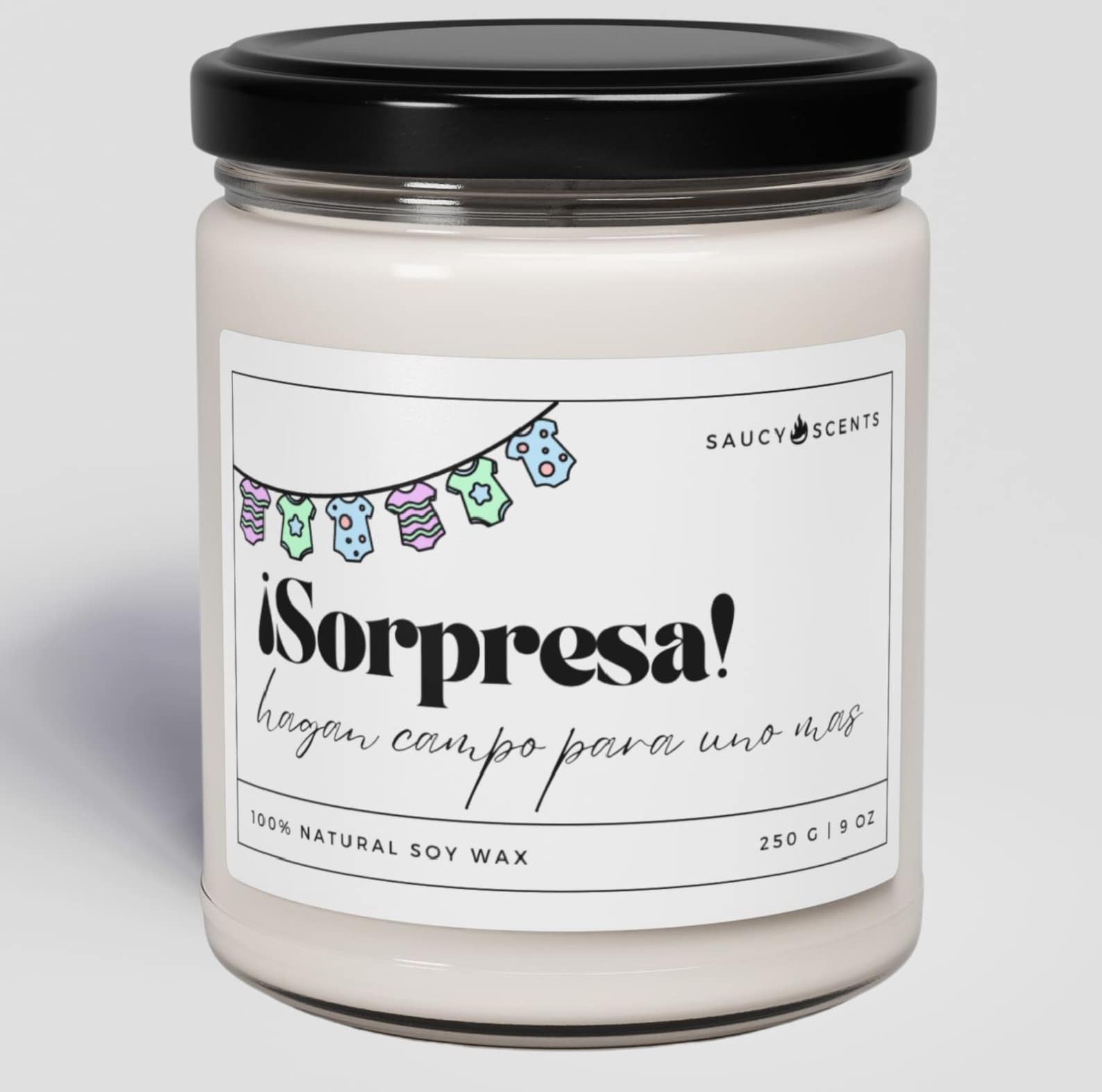 Spanish Pregnancy Announcement Candle - Baby Reveal for Abuelos ...