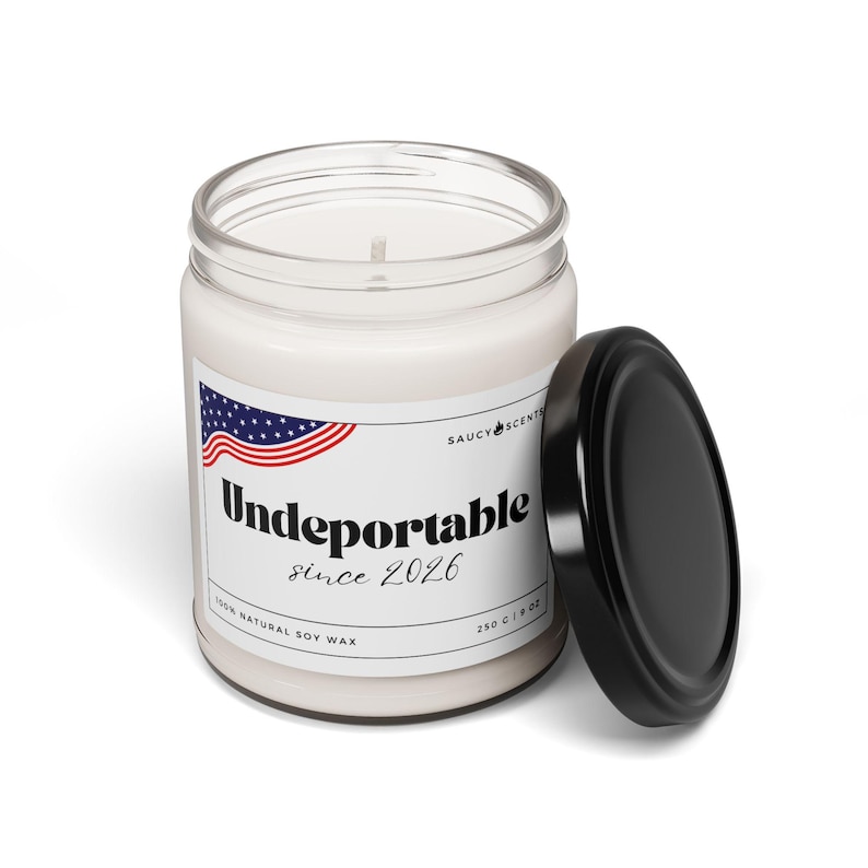 Undeportable Since 2026 Candle - Perfect US Citizenship Gift, New ...
