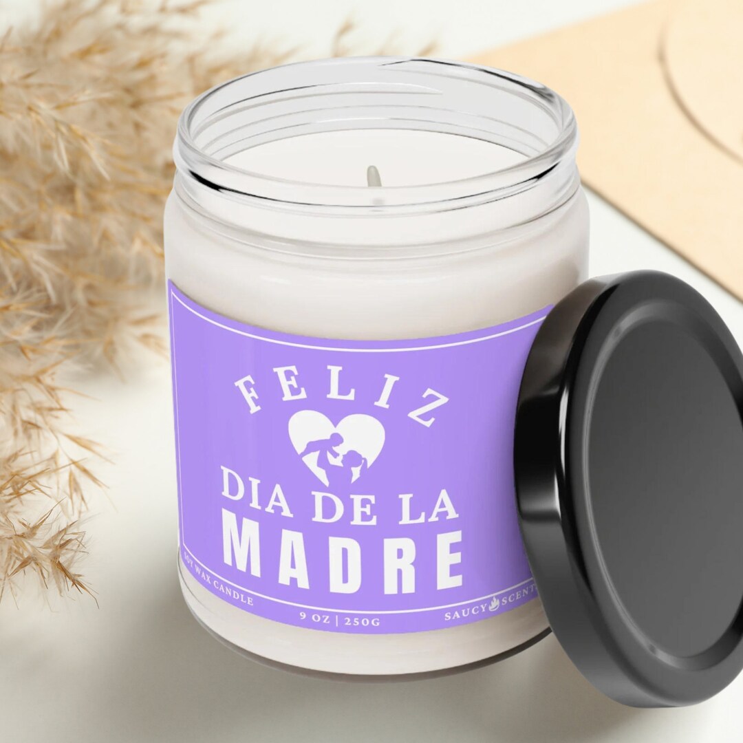 Dia De La Madre Gift Cute Candle Mother's Day Gift Madre Spanish Mom ...