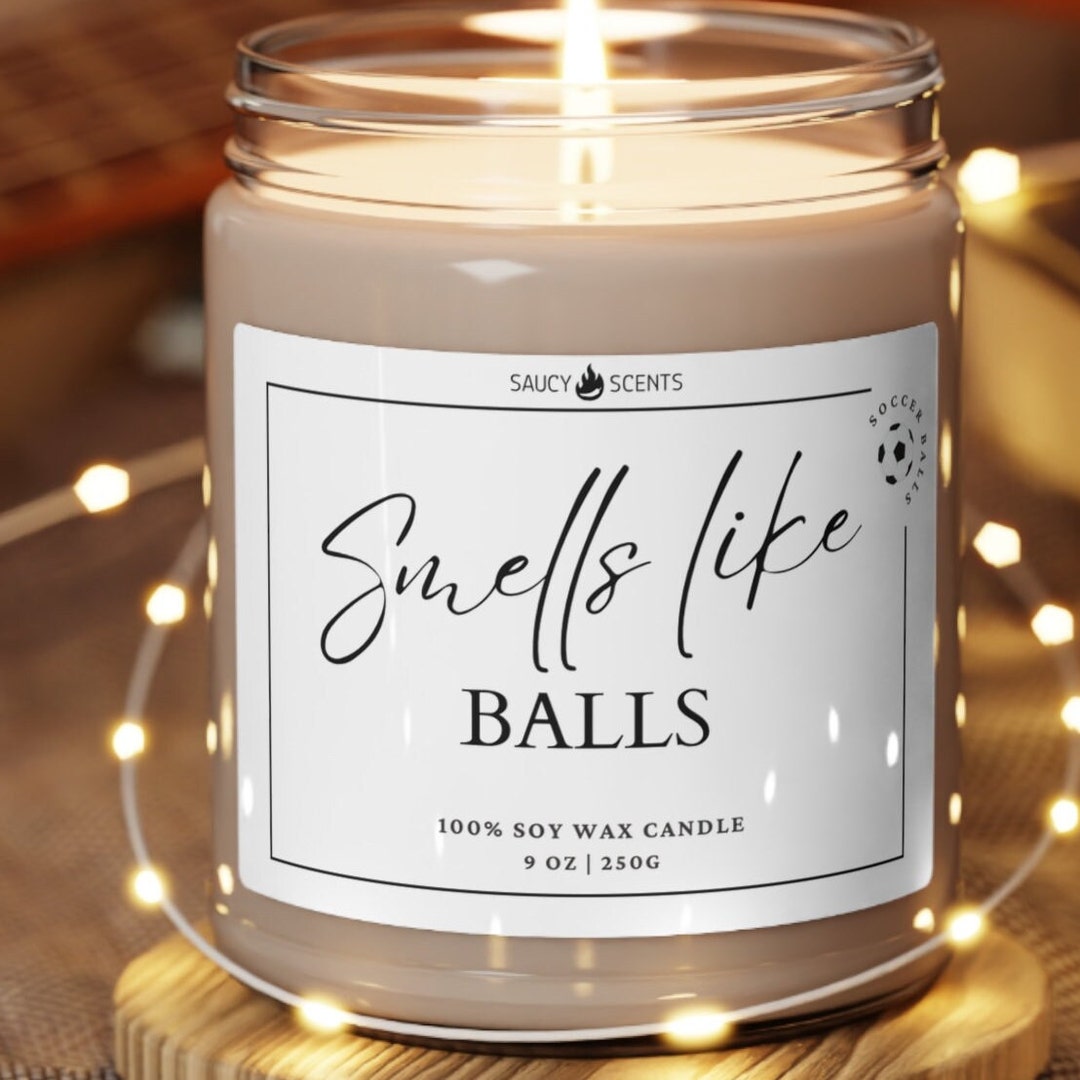 Smells Like soccer Balls, Funny Gag Gift Candle for Soccer Lover - Etsy