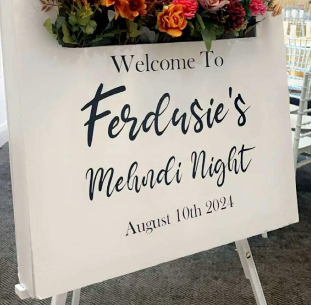 Welcome Sign Vinyl , Welcome Sign , Bridal Shower Vinyl , Baby Shower ...