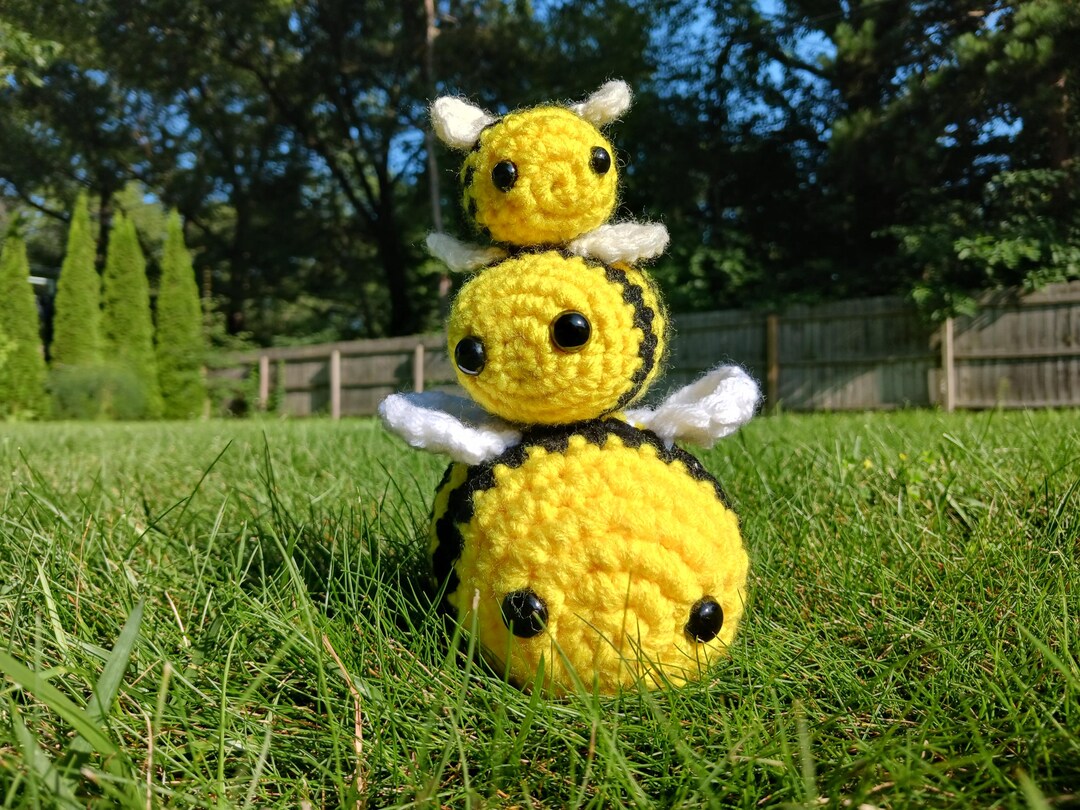 Crochet Bee, 3 Different Sizes - Etsy