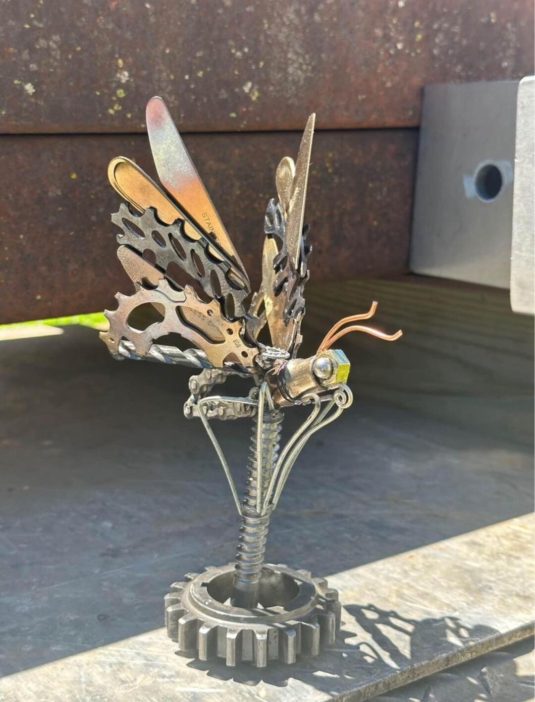 Handmade Scrap Metal Butterfly Welding Art Recycled Steel - Etsy