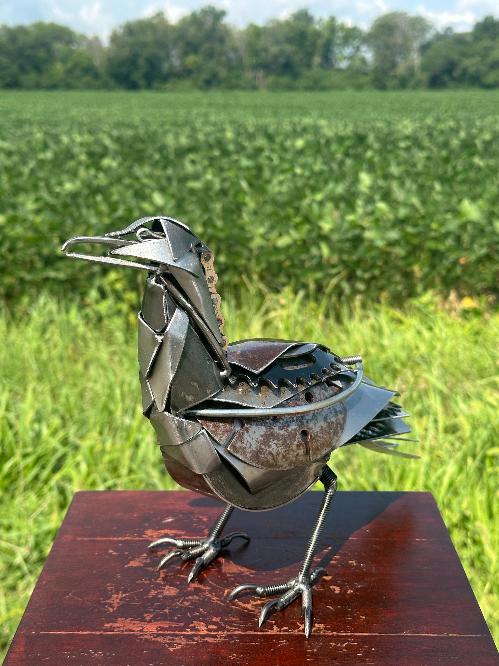 Scrap Metal Bird Sculpture jimmy Talon Recycled Steel Welding Art - Etsy