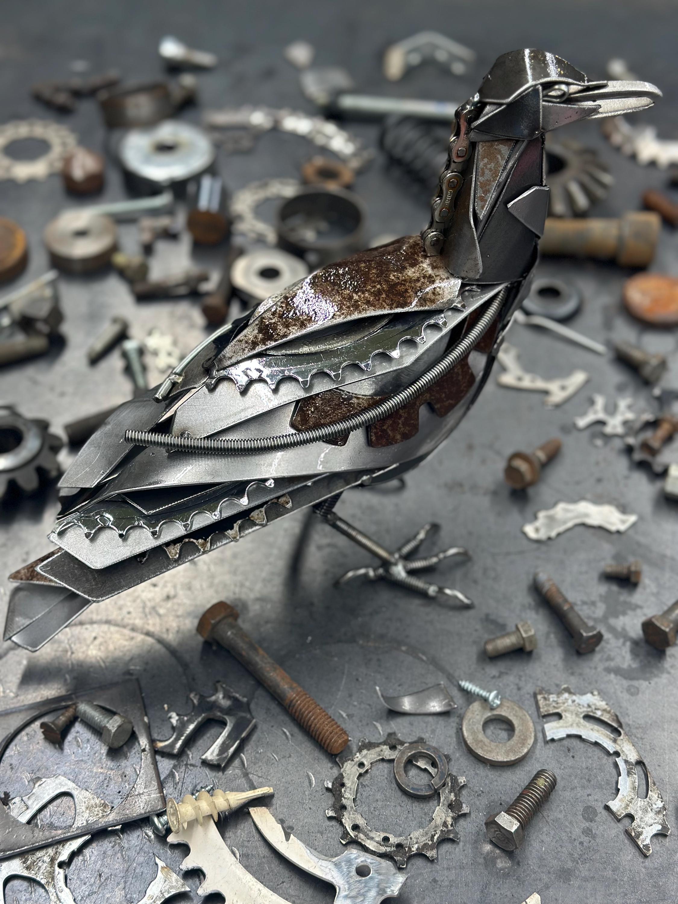 Scrap Metal Bird Sculpture jimmy Talon Recycled Steel Welding Art - Etsy