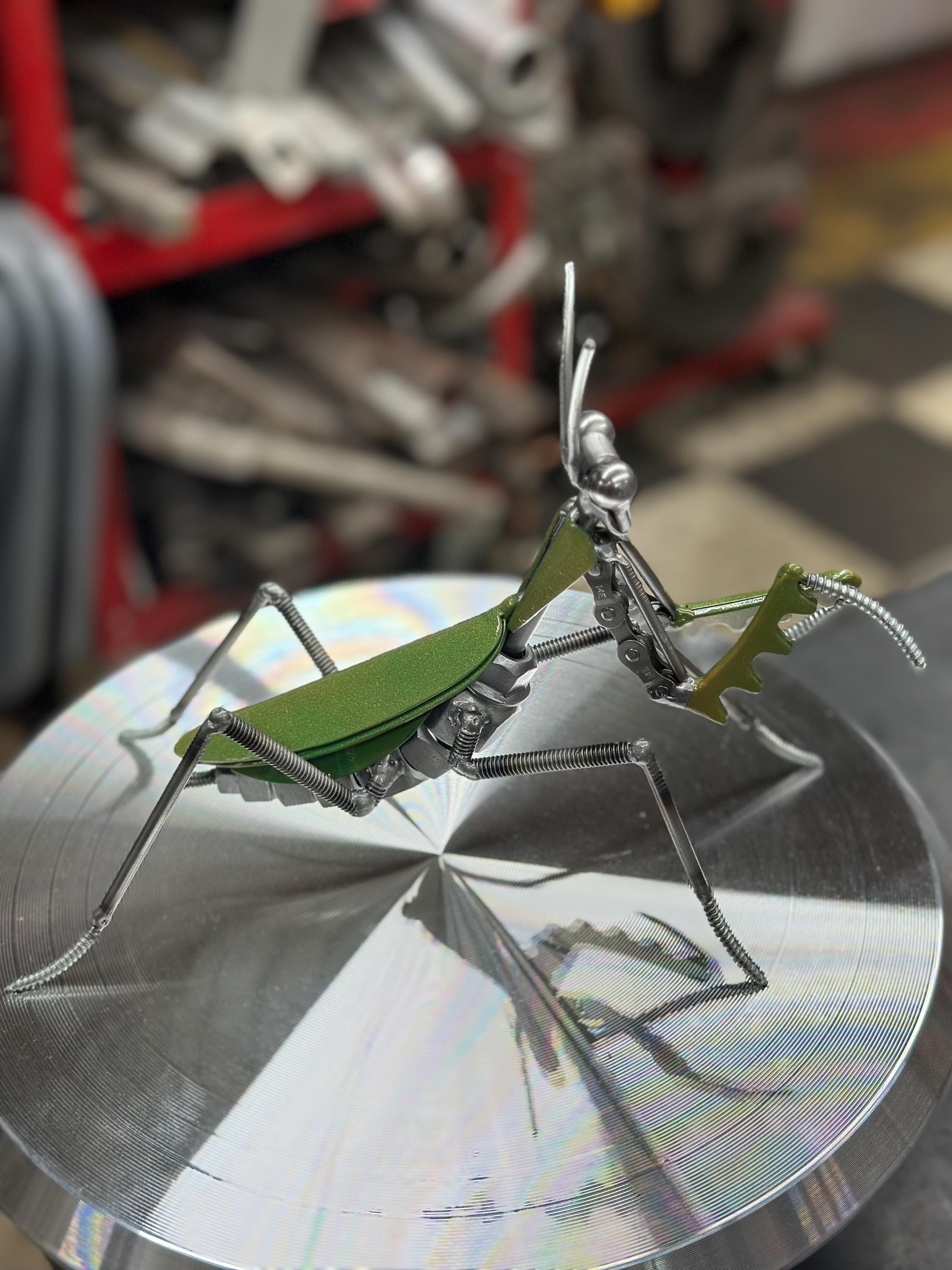 Scrap Metal Praying Mantis Sculpture Recycled Art Welding - Etsy