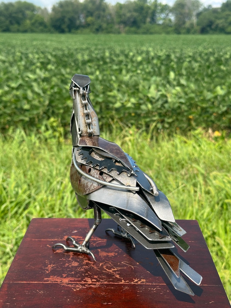 Scrap Metal Bird Sculpture jimmy Talon Recycled Steel Welding Art - Etsy