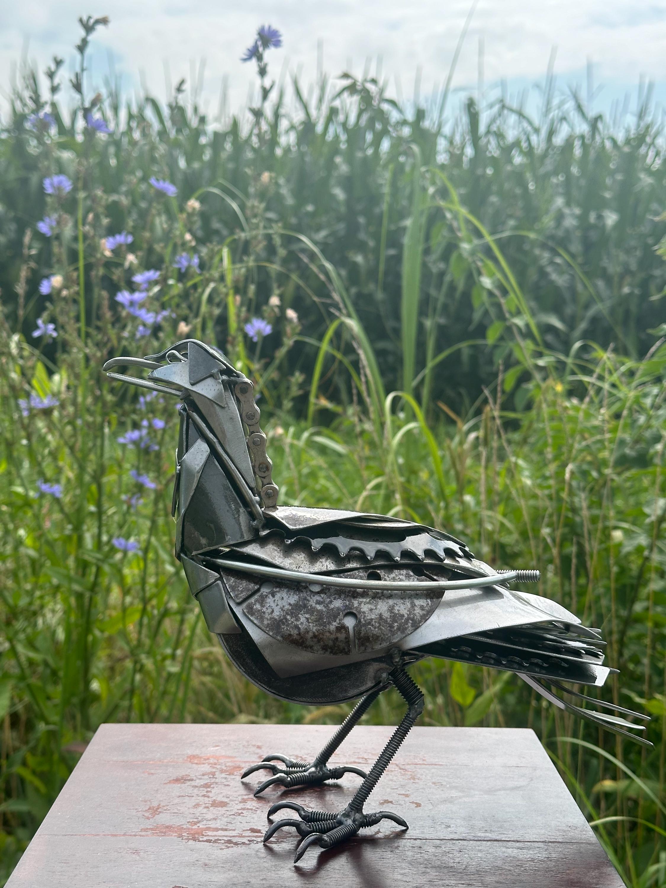Scrap Metal Bird Sculpture jimmy Talon Recycled Steel Welding Art - Etsy