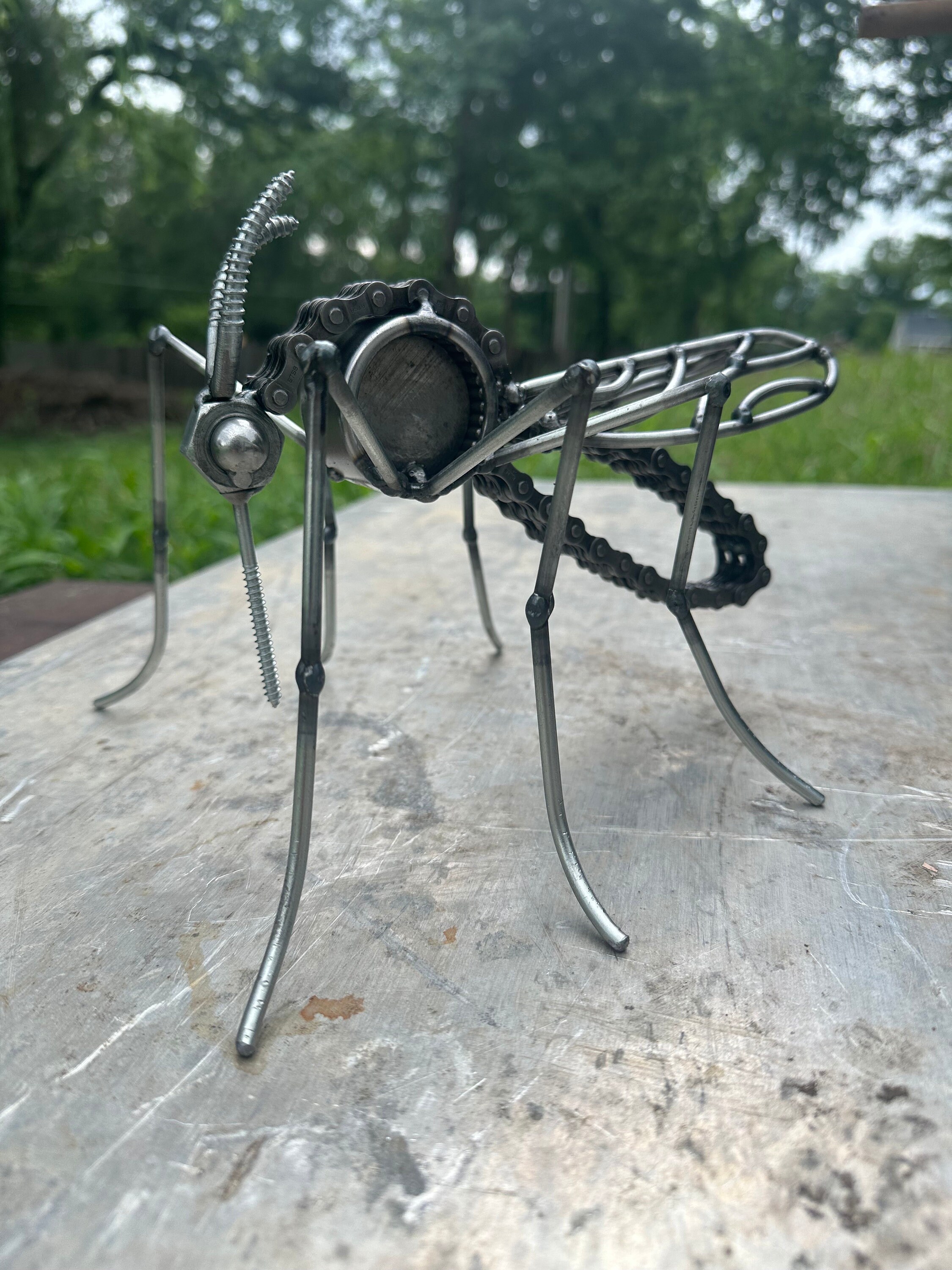 Scrap Metal Mosquito Sculpture Welding Art - Etsy
