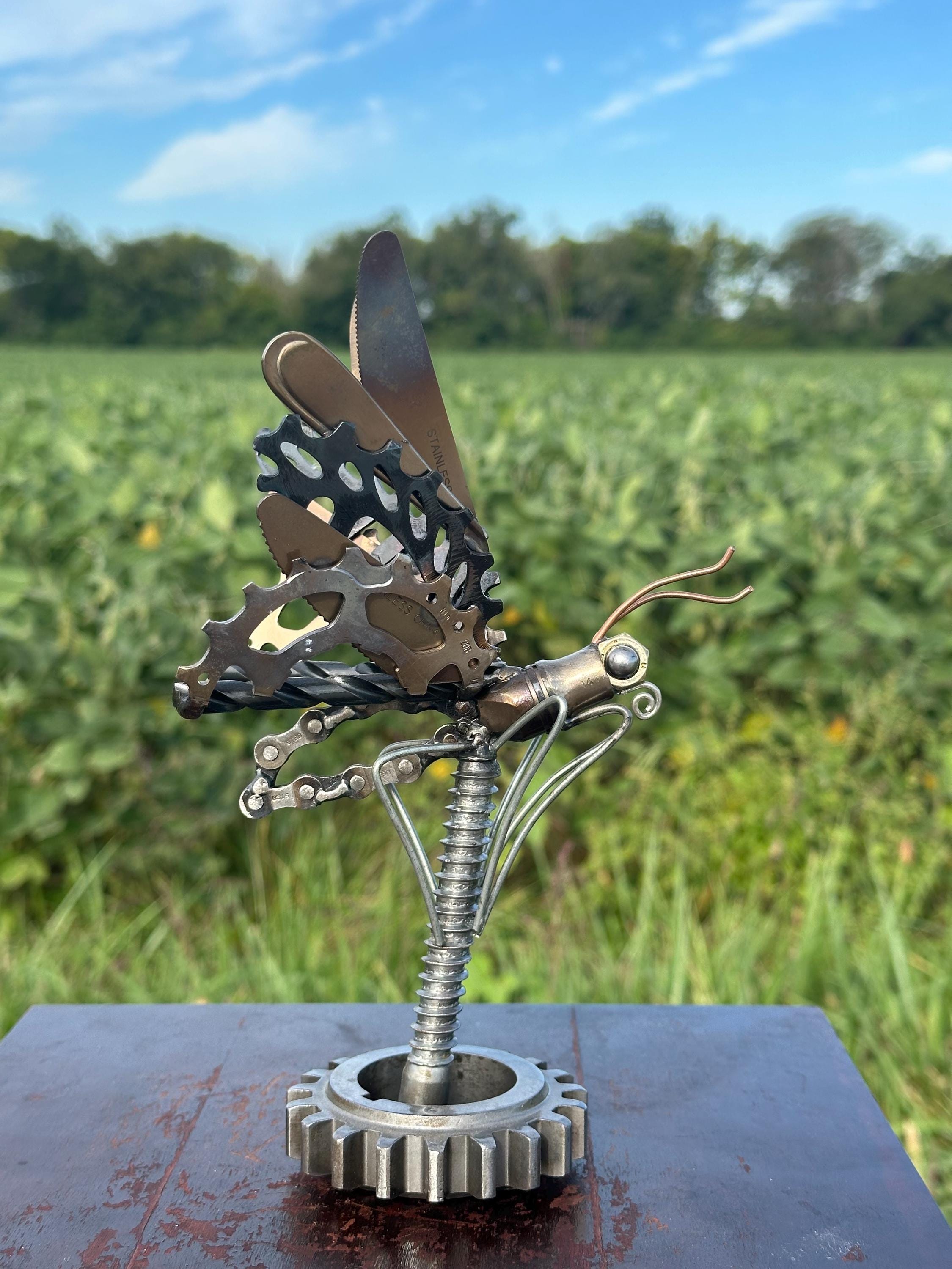 Handmade Scrap Metal Butterfly Welding Art Recycled Steel - Etsy