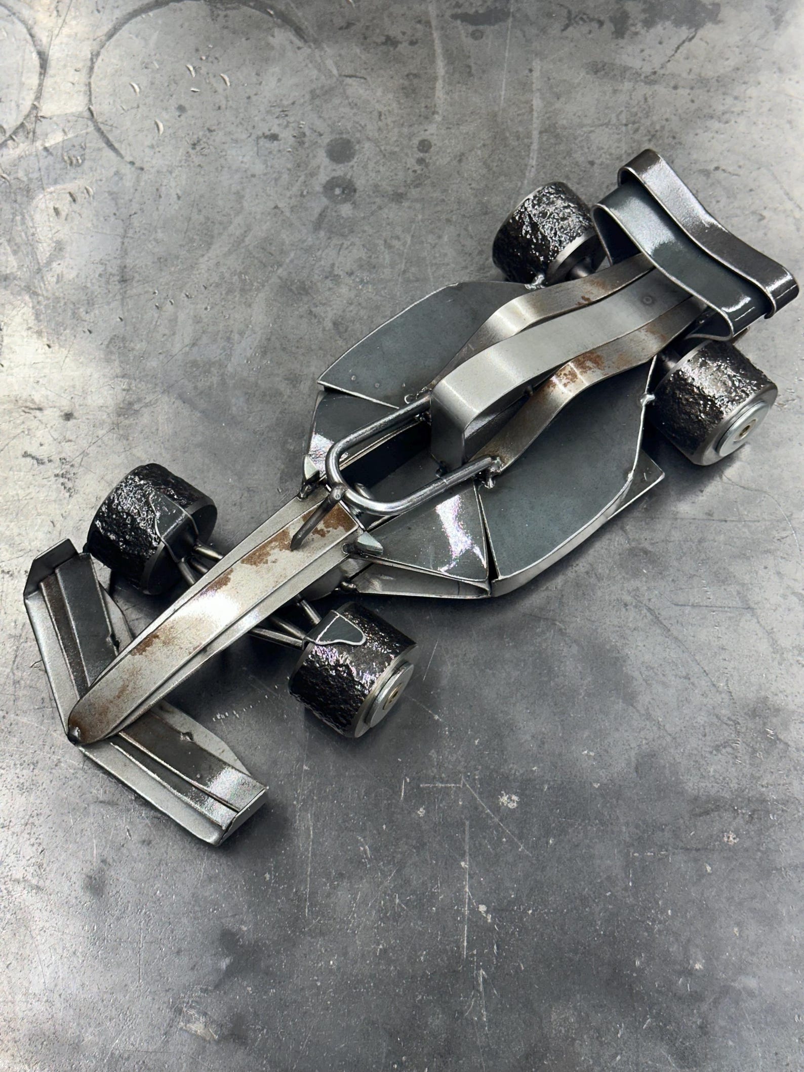 Scrap Metal Formula 1 Car Sculpture F1 Inspired Welding Art Racing F1 ...