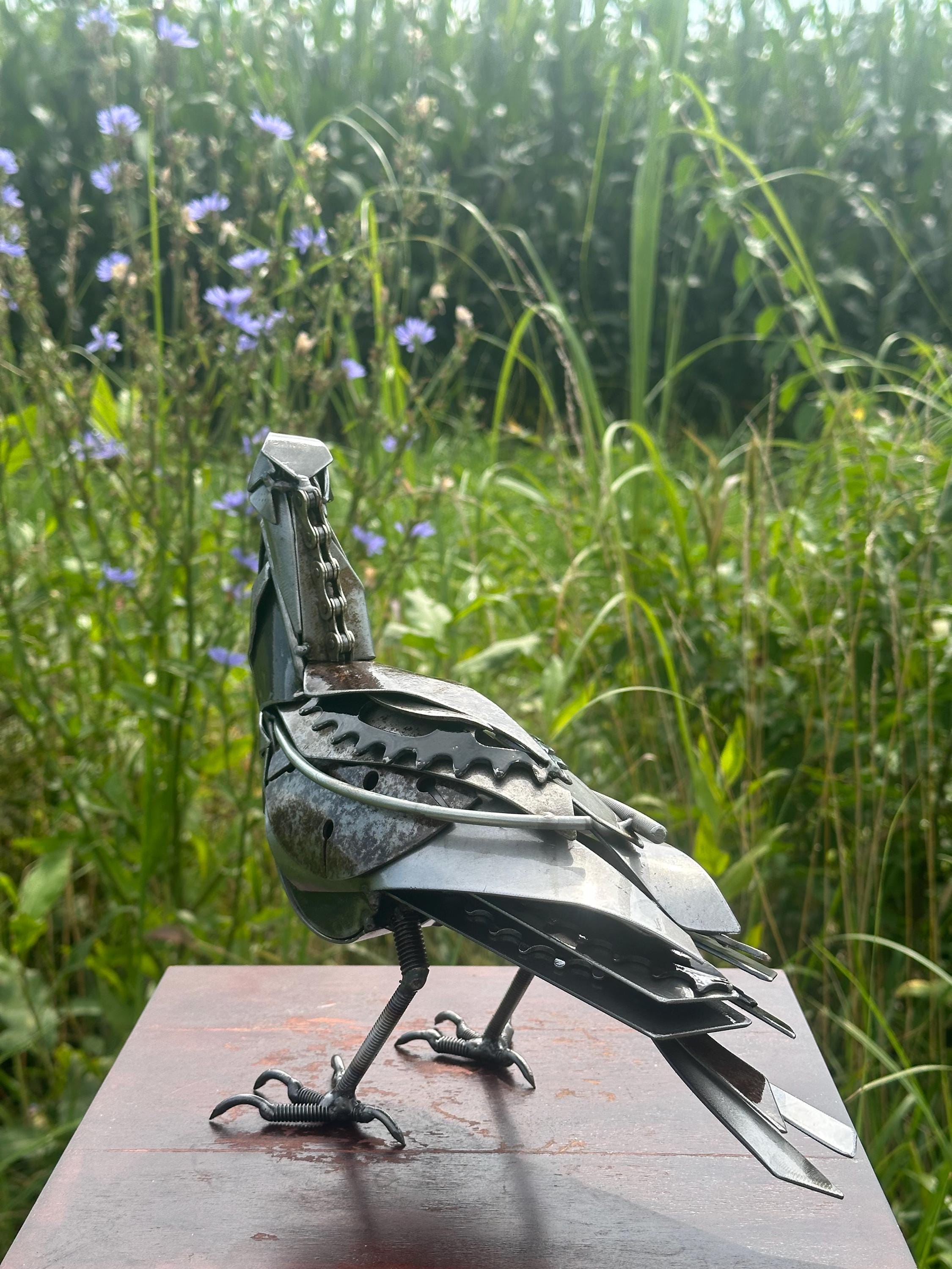 Scrap Metal Bird Sculpture jimmy Talon Recycled Steel Welding Art - Etsy