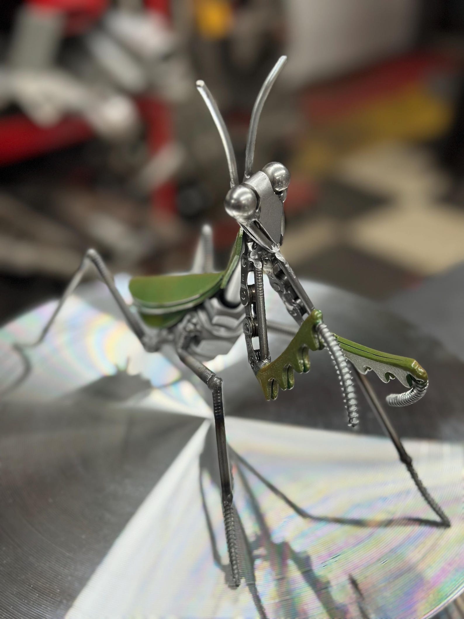 Scrap Metal Praying Mantis Sculpture Recycled Art Welding - Etsy