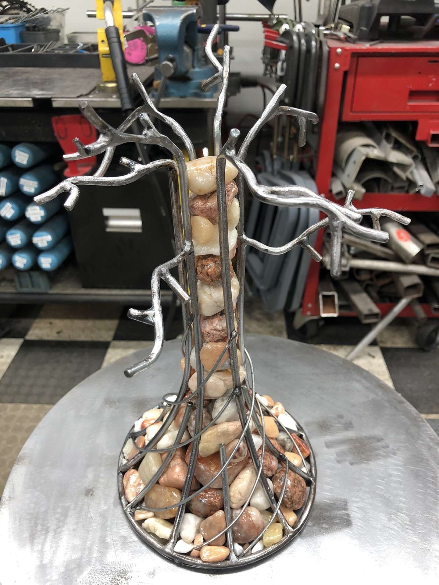 Scrap Metal Tree Sculpture rocky Roots Repurposed Steel Welding Art - Etsy