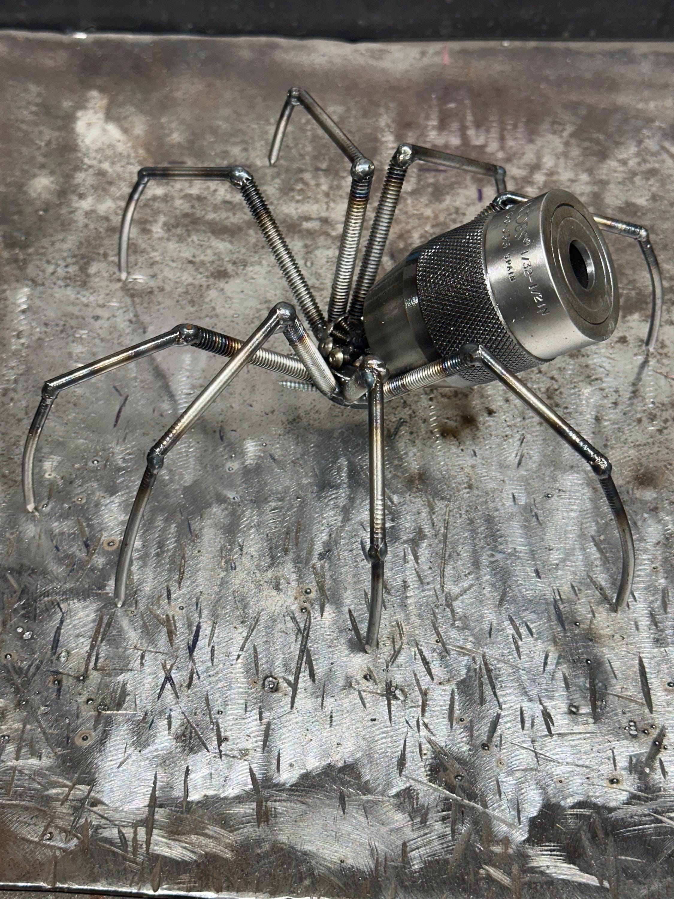Machine Shop Spider Sculpture Drill Chuck Scrap Metal Art - Etsy