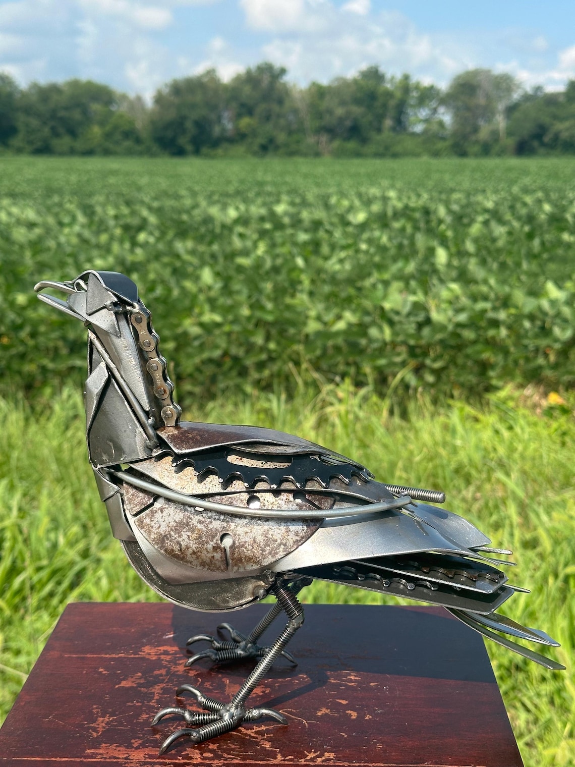 Scrap Metal Bird Sculpture jimmy Talon Recycled Steel Welding Art - Etsy
