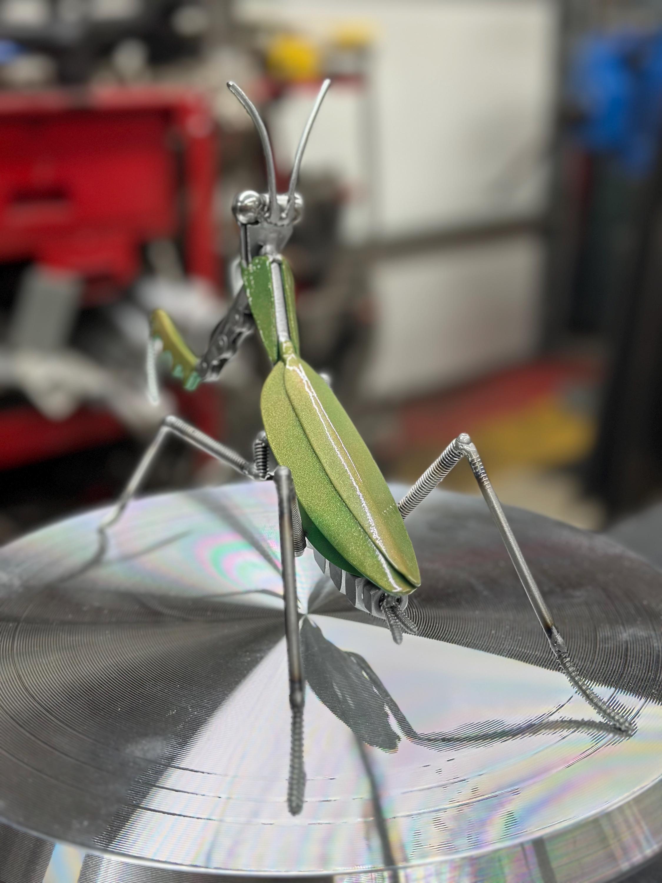 Scrap Metal Praying Mantis Sculpture Recycled Art Welding - Etsy