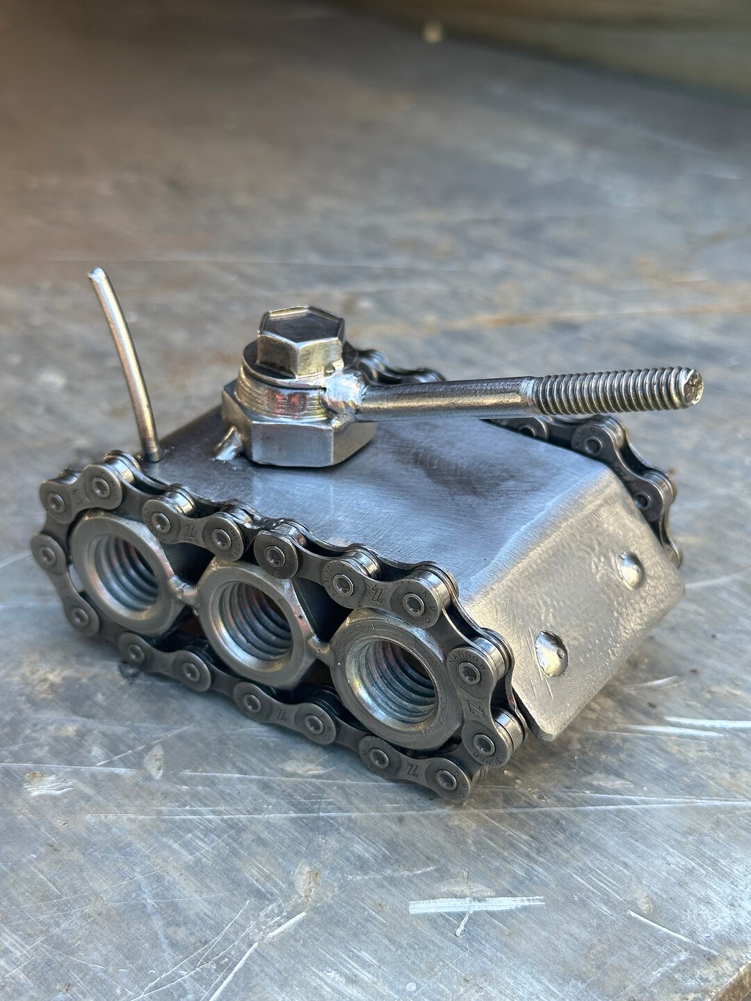 Toy Tank gunner Scrap Metal Sculpture Welding Art - Etsy