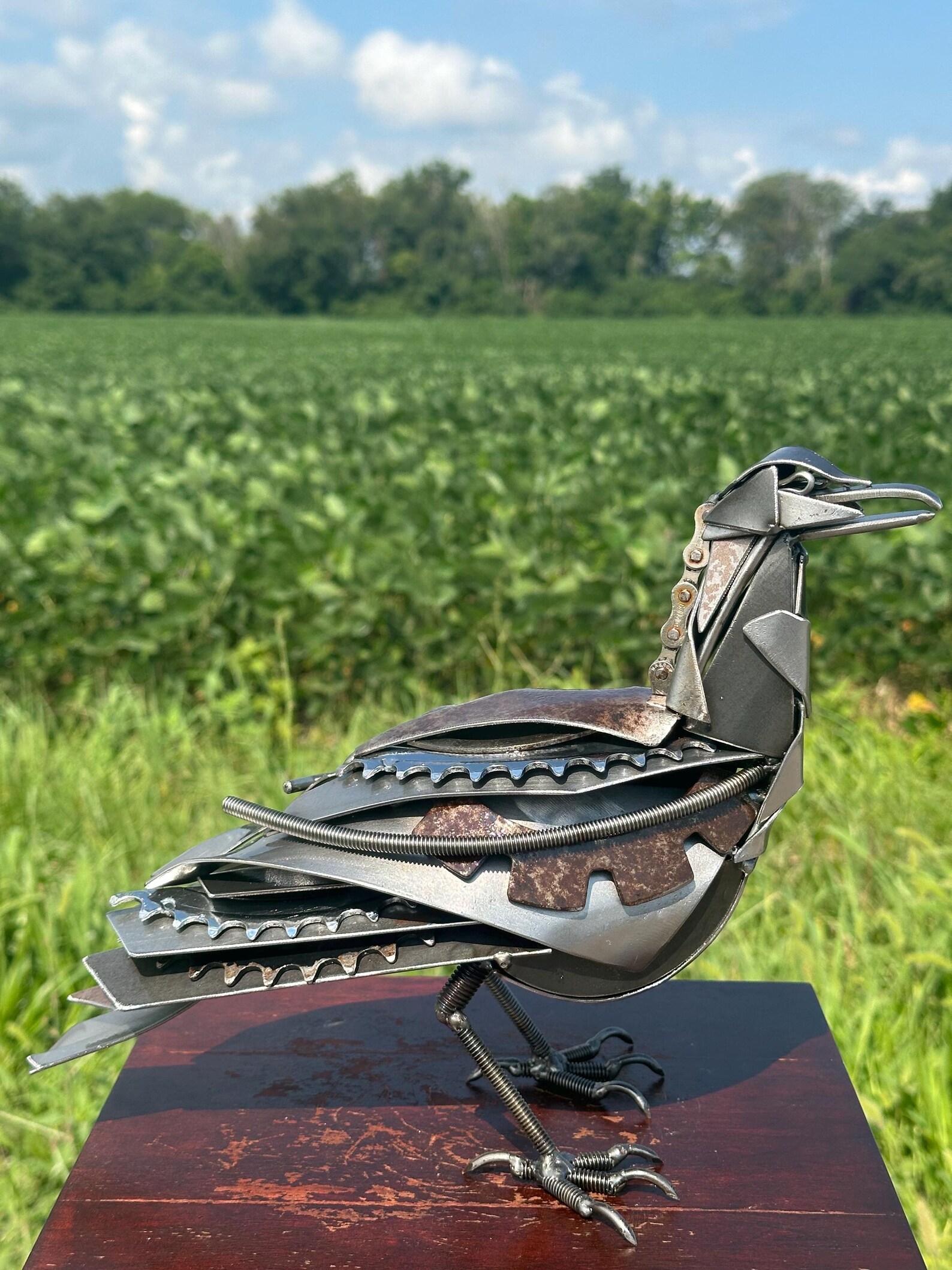 Scrap Metal Bird Sculpture jimmy Talon Recycled Steel Welding Art - Etsy