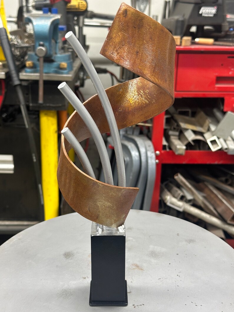 Handmade Abstract Scrap Metal Sculpture Recycled Art - Etsy