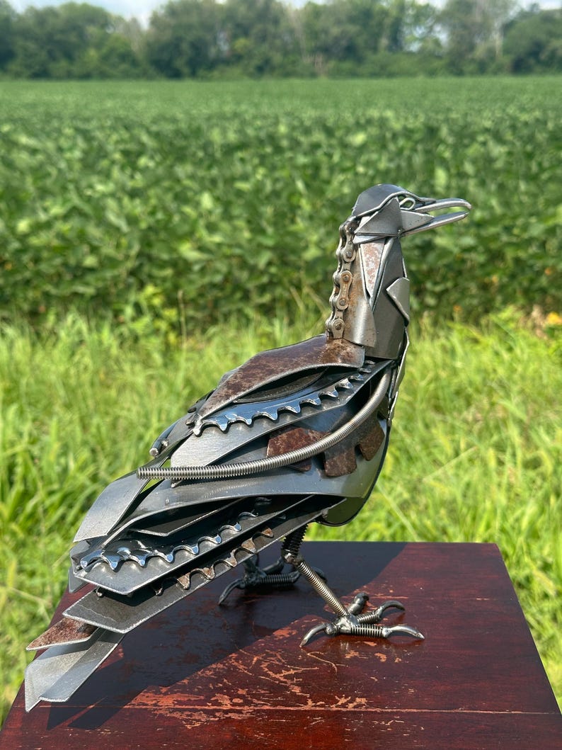 Scrap Metal Bird Sculpture jimmy Talon Recycled Steel Welding Art - Etsy