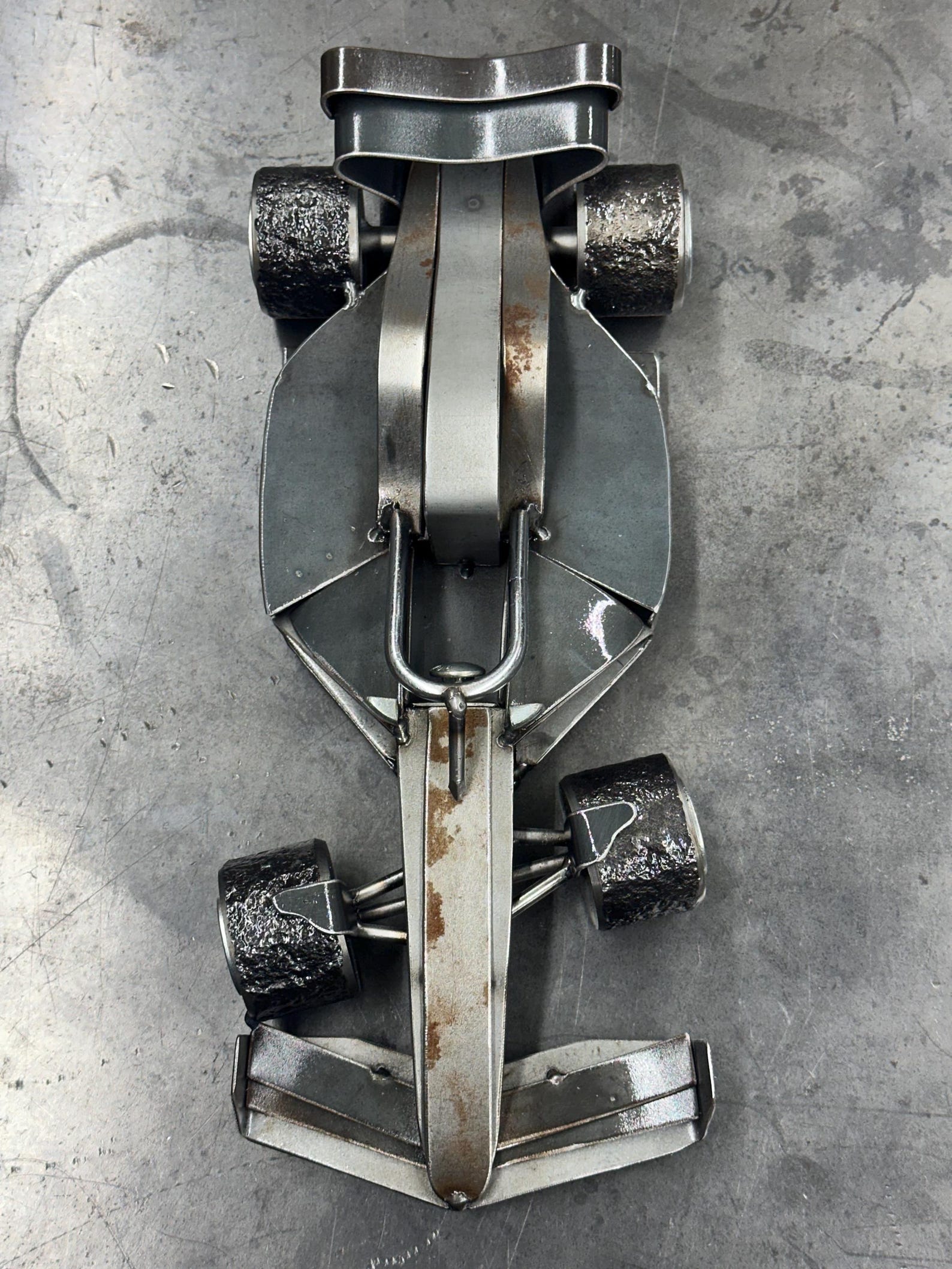 Scrap Metal Formula 1 Car Sculpture F1 Inspired Welding Art Racing F1 ...