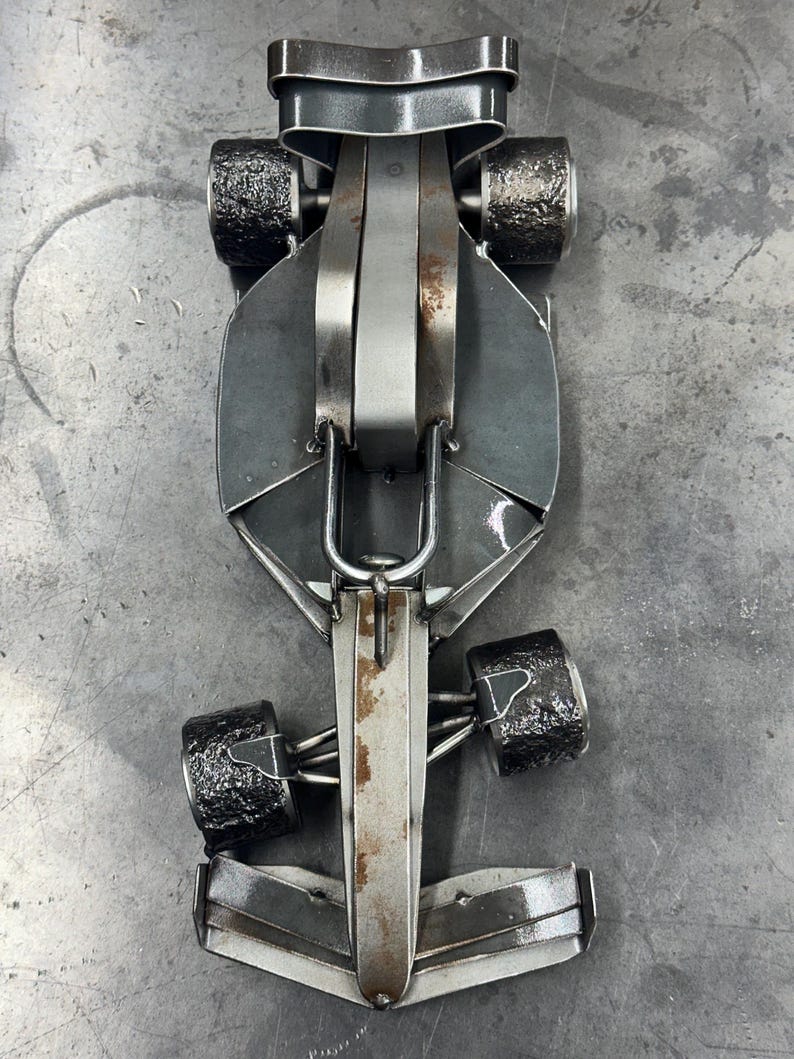 Scrap Metal Formula 1 Car Sculpture F1 Inspired Welding Art Racing F1 ...