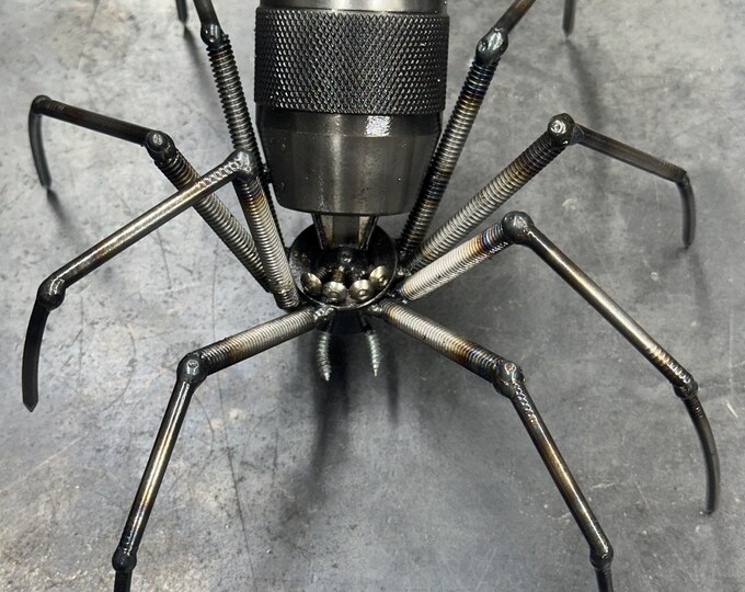 Machine Shop Spider & Web Sculpture Scrap Metal Welding Art - Etsy