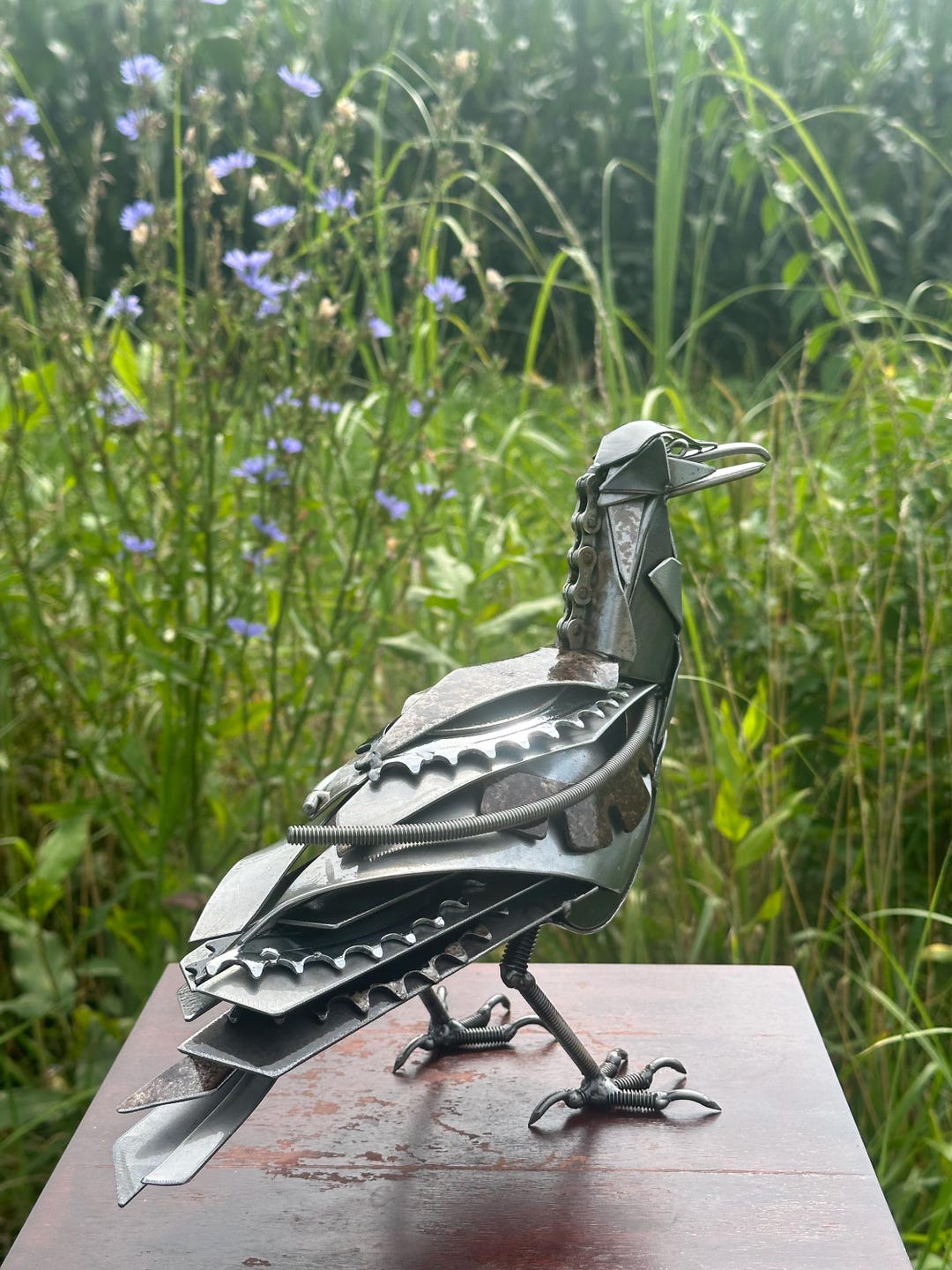 Scrap Metal Bird Sculpture jimmy Talon Recycled Steel Welding Art - Etsy